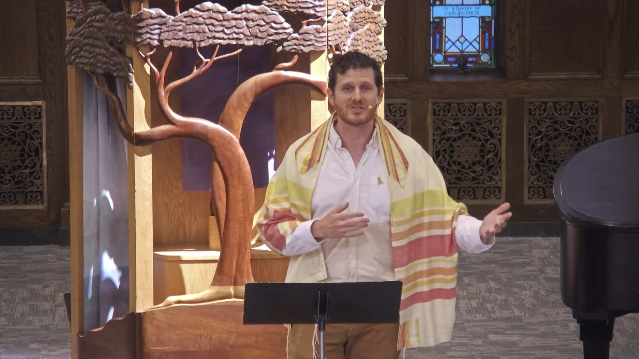 Rabbi Oberstein leading a study of The Sabbath, by Rabbi Abraham Joshua ...